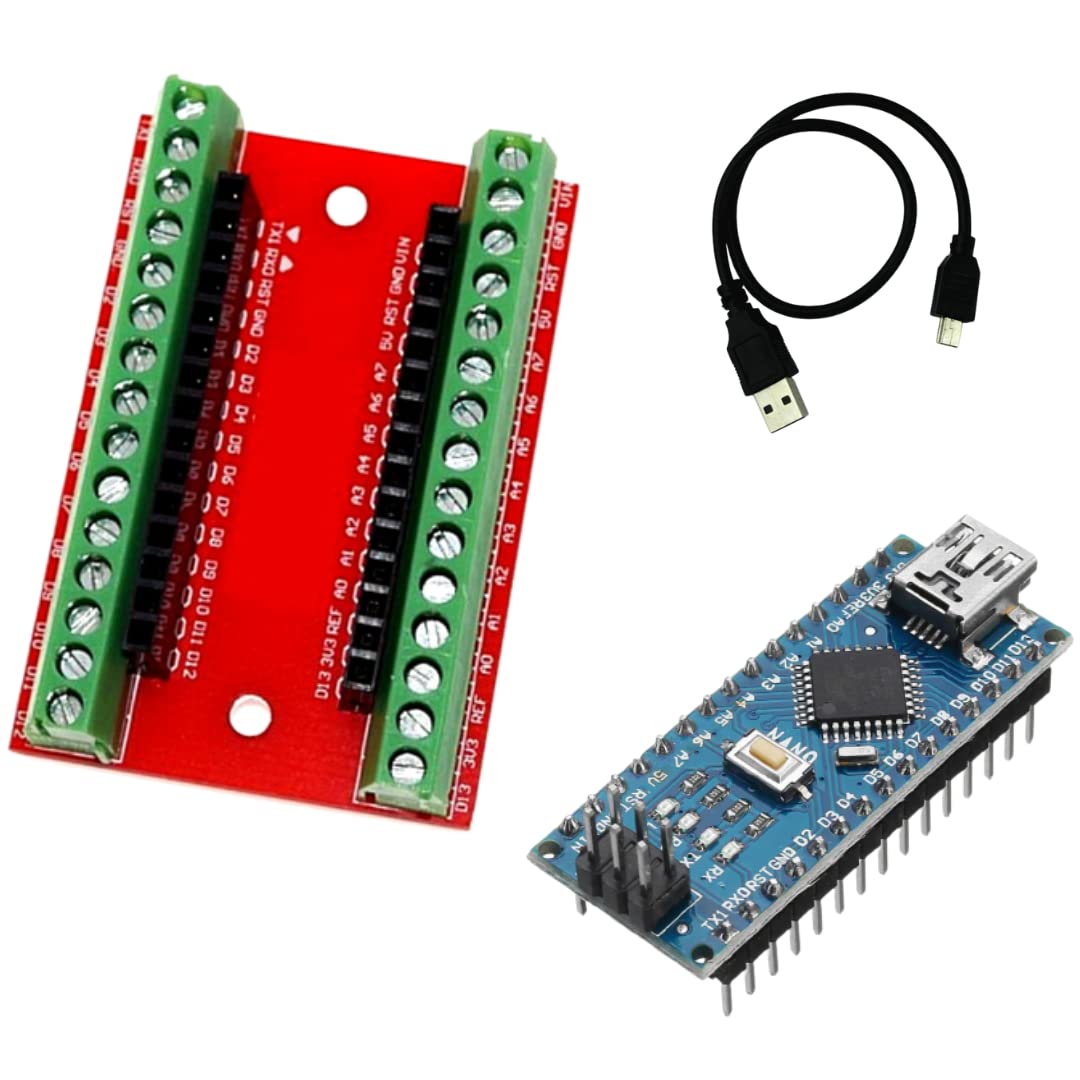 NANO SMD Atmega328p Development Board With NANO IO Shield Expansion ...