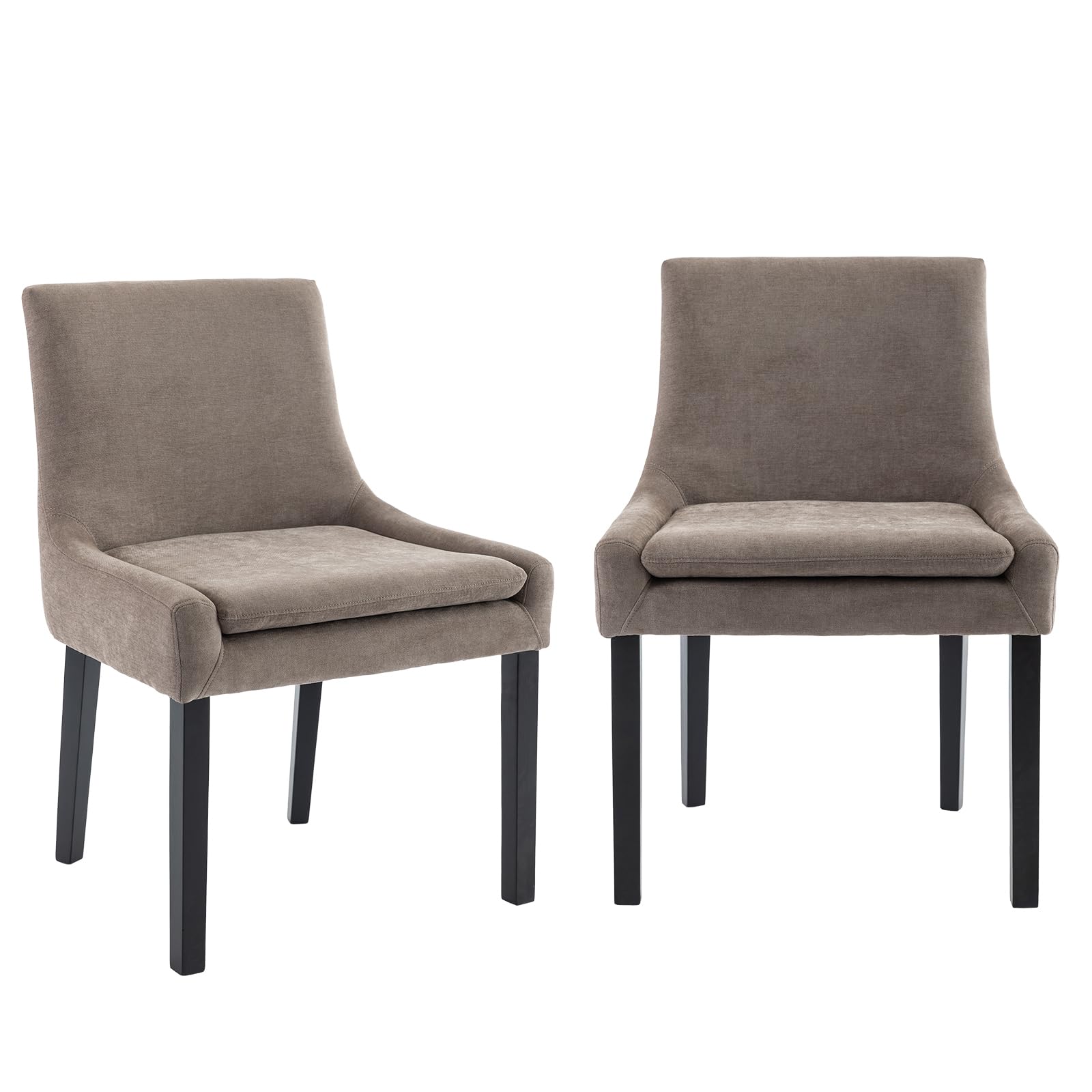 Amazon.com - COLAMY Modern Dining Chairs Set of 2, Upholstered Corduroy ...