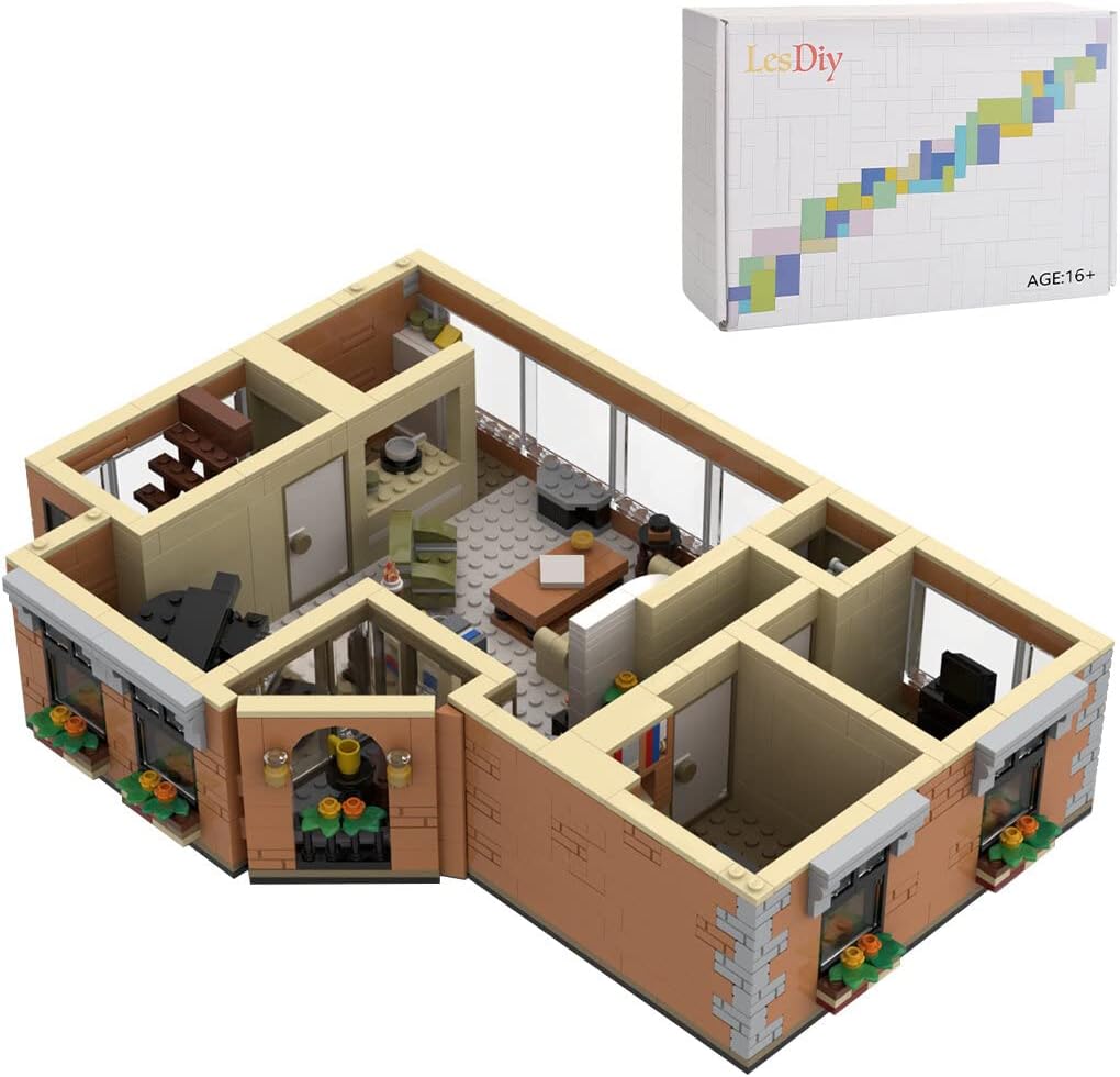 Amazon.com: MOC Street View House Modular Building Blocks Set, 990Pcs ...