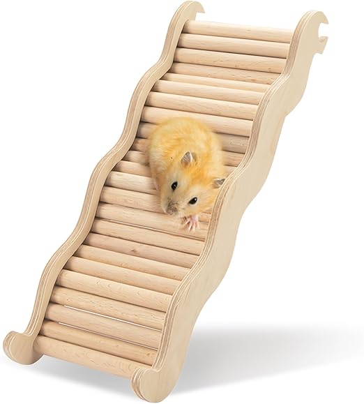 Betinyar Wooden Hamster Climbing Toy, 10.2 x 3.8x 1.2 inches Hamster ...