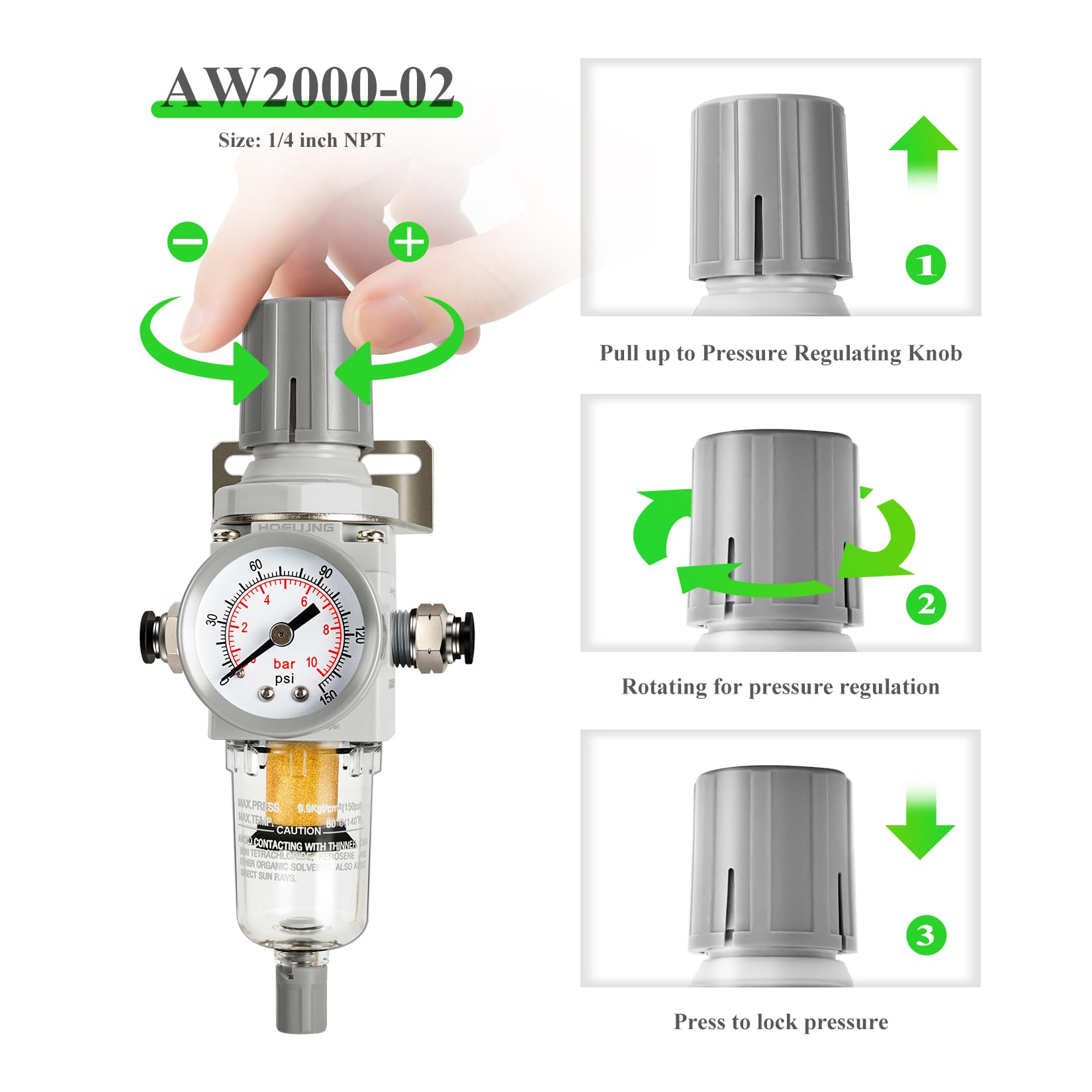 Snapklik.com : HOFUJING Air Filter,Air Dryer Or Air Pressure Regulator ...