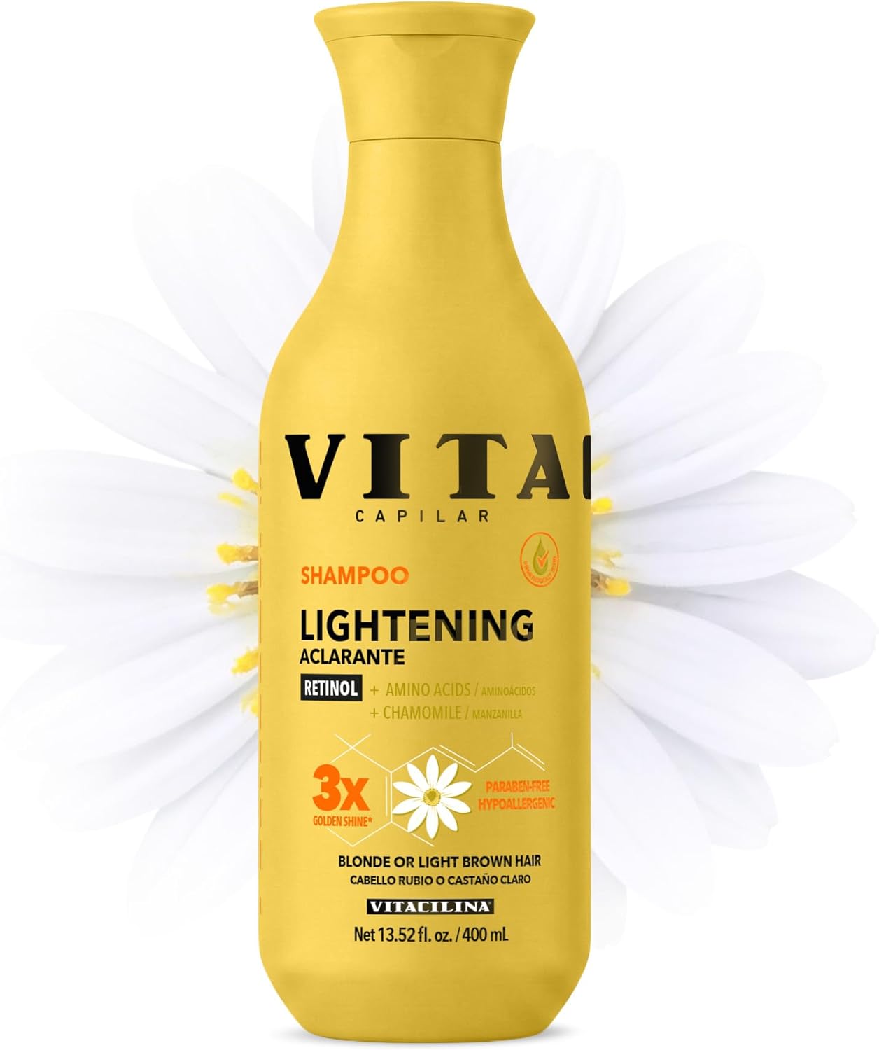 VITACILINA SHAMPOO ACLARANTE 400 ml – Shampoo Sin Sulfatos ni Parabenos ...