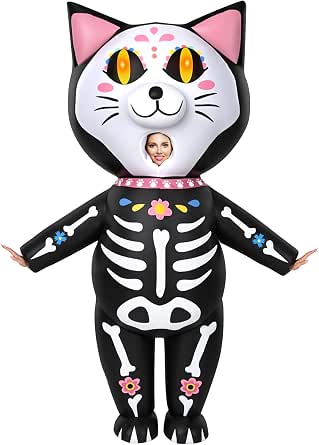 Amazon.com: Uneedity Halloween Inflatable Cat Costumes for Adult ...