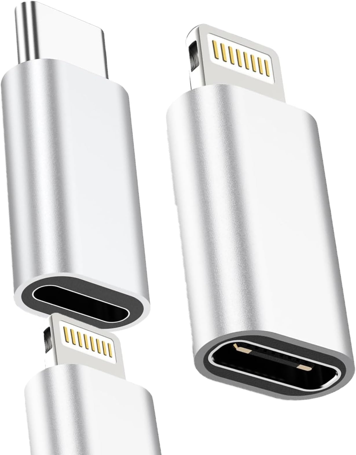 USB C Adapter to Lighting & Lighting to USB C Adapter,2 Pack Charger ...