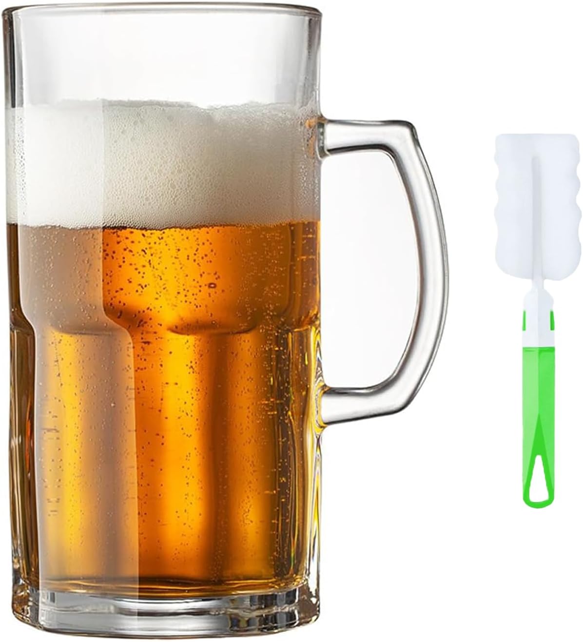 Amazon.com | Sihanoukville Glass Beer Mug with Handle - Extra Large ...