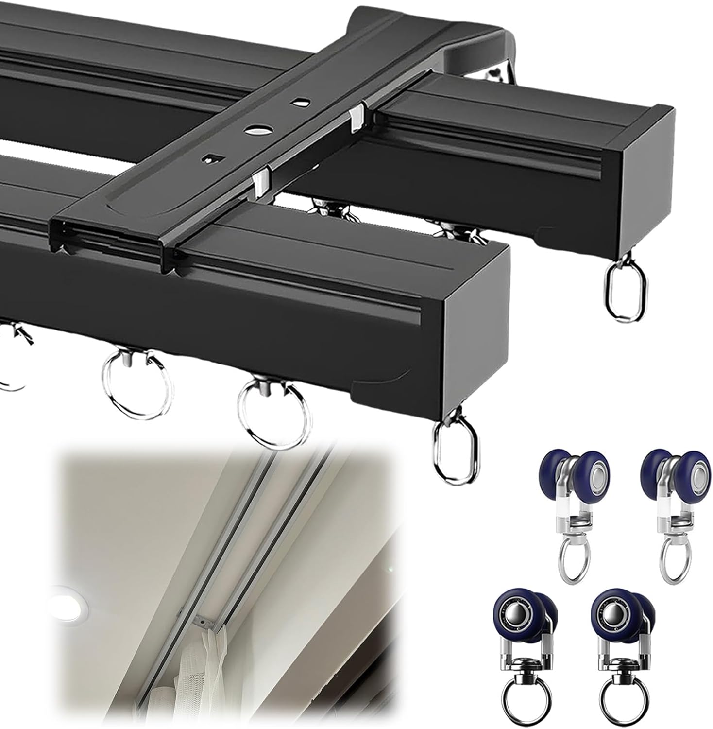 Aluminum Ceiling Curtain Track, Ceiling Track System, Windows And Room ...