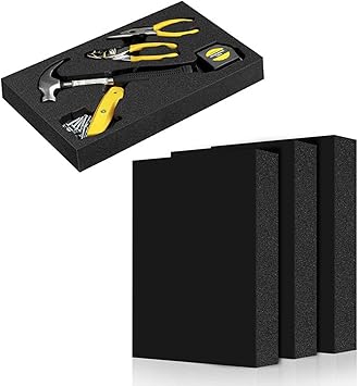 Amazon.com: 3 Pcs 16 x 12 x 2 Inches Foam Inserts for Cases ...