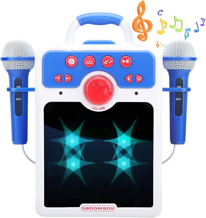 Amazon.com: Karaoke Machine for Kids with 2 Microphones, Karaoke Toys ...