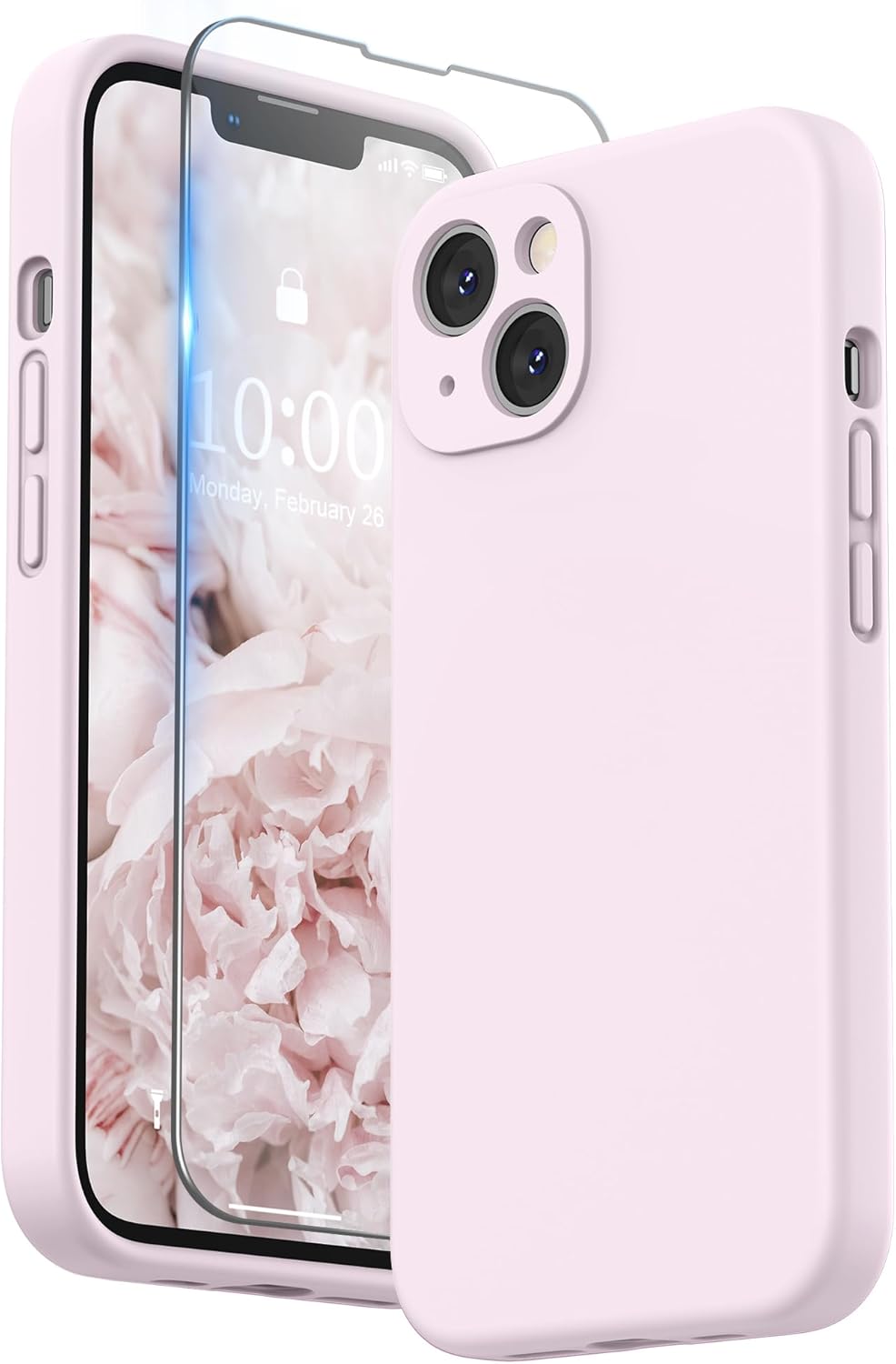 Amazon.com: SURPHY Compatible with iPhone 13 Case with Screen Protector ...