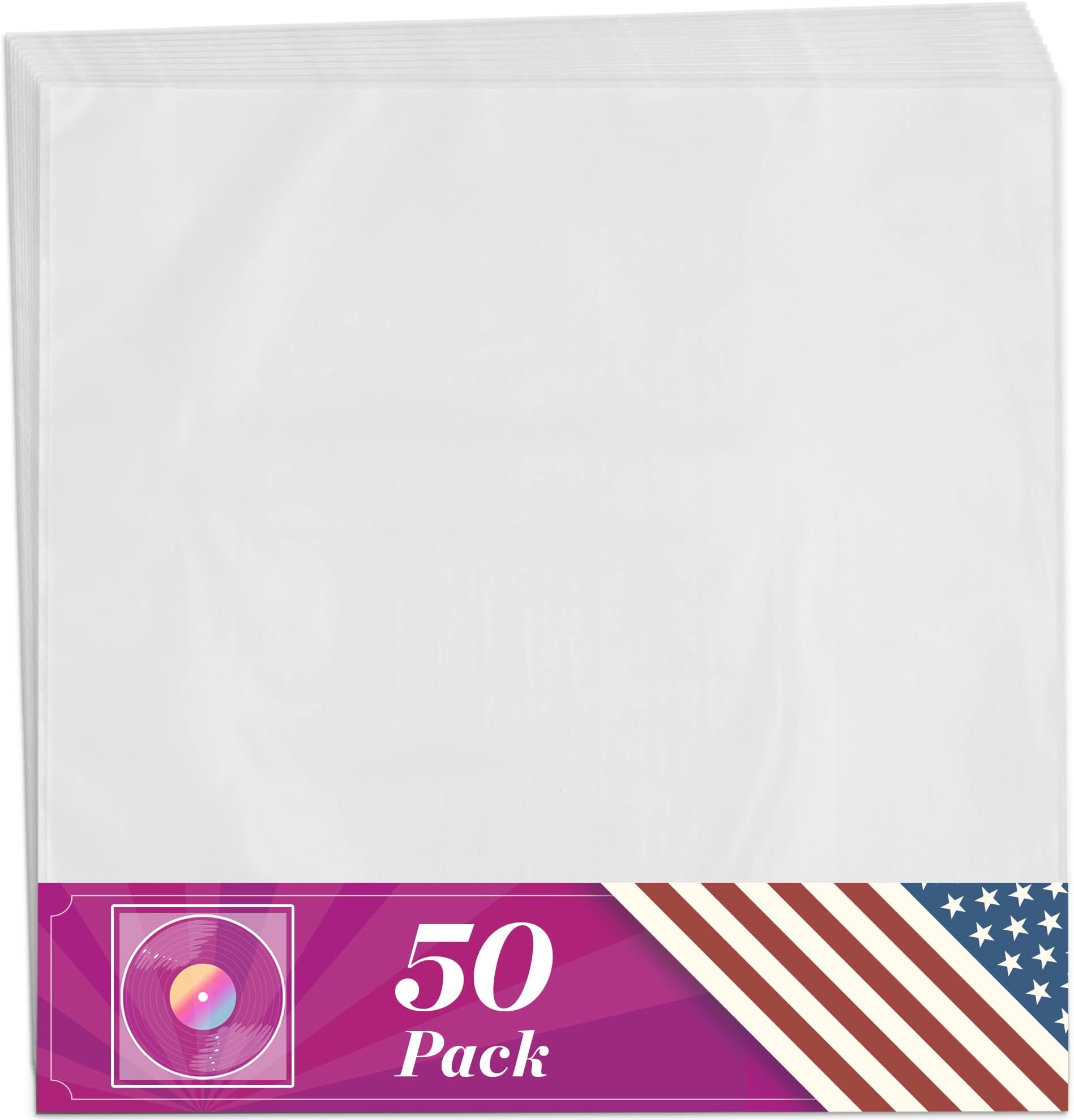 Amazon.com : DQZSY 20PCS 12in Black Paper & Poly Lined Record Inner ...