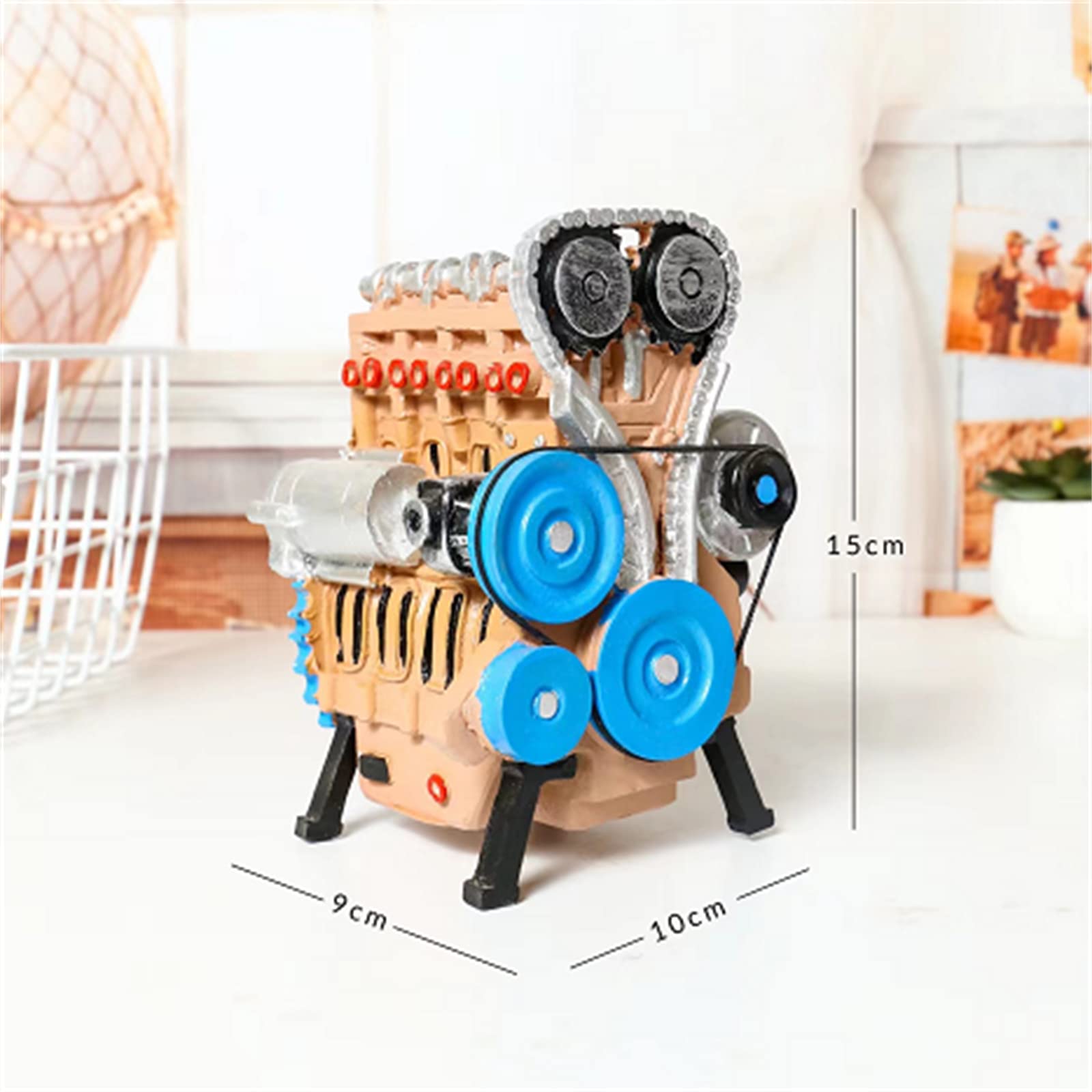 4 Cylinder Car Engine Kit Adult Model, Engine Model Desk, Resin Art Car ...