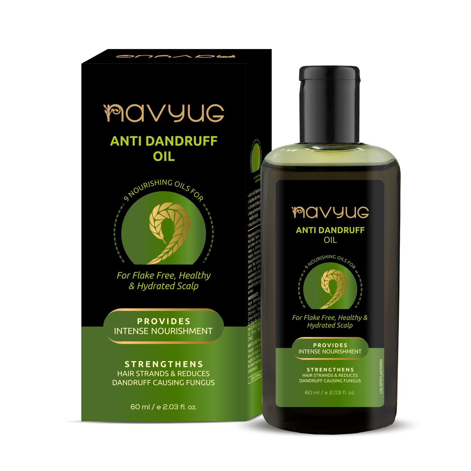 Buy Navyug Anti-Dandruff Hair Oil for Men and Women 60ml Pack - Natural Relief from Itching and ...