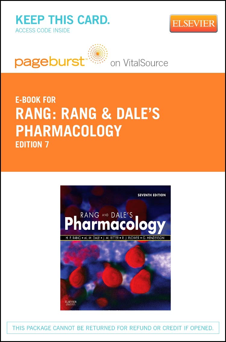 Buy Rang & Dale's Pharmacology Pageburst E-book on Vitalsource Retail ...