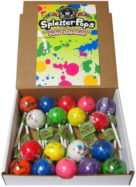 Amazon.com : Buffalo Bills SplatterPops (18 assorted jumbo jawbreaker ...