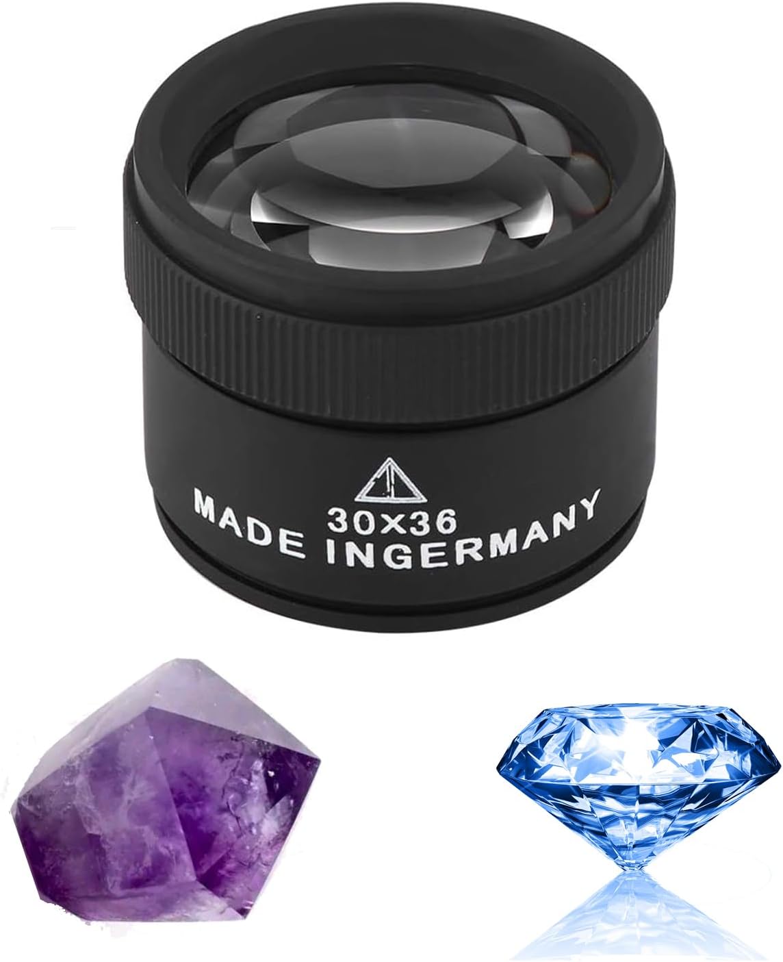 Amazon.com: 30X Portable Pocket Reading Magnifier Optics Loupes Mini ...