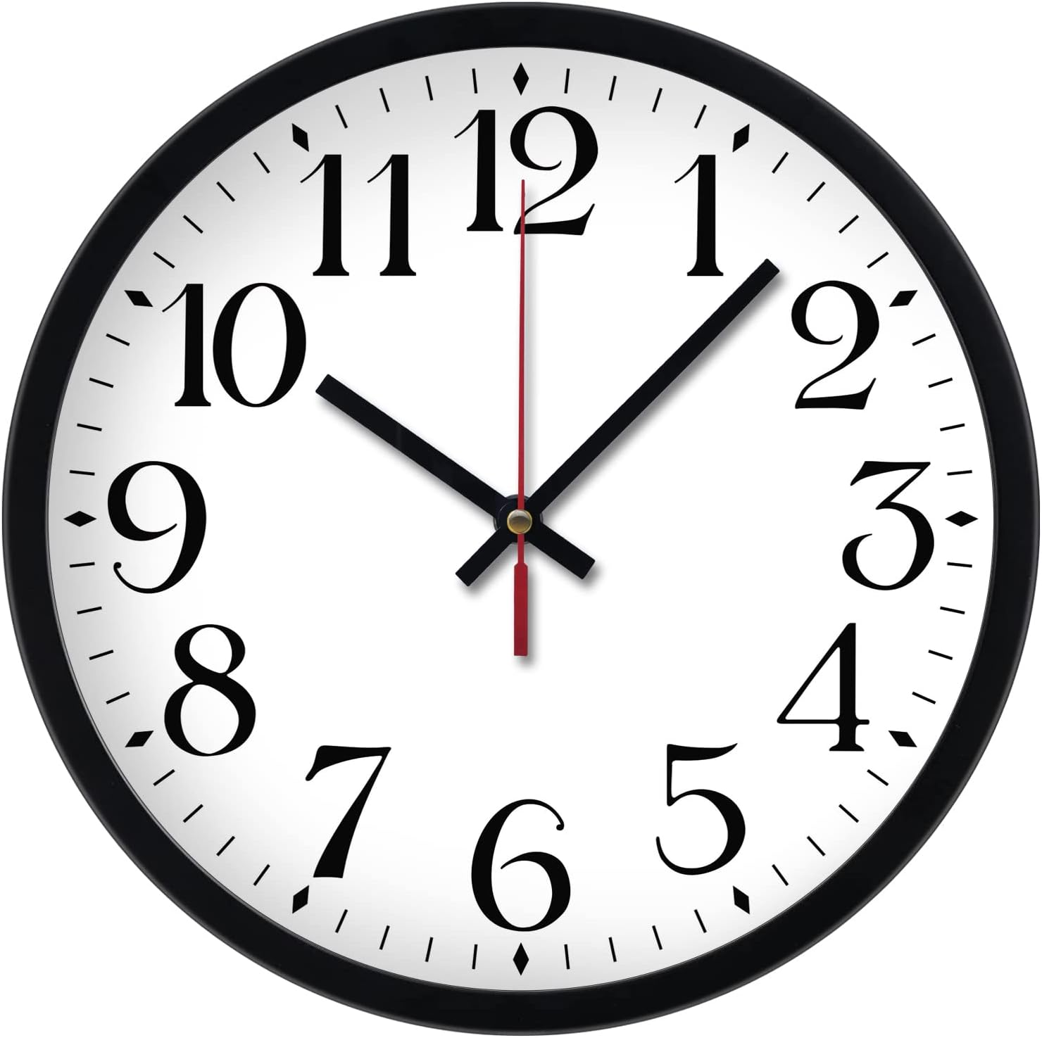 Amazon.de: TFA Dostmann Analoge Wanduhr, 60.3017.A, mit Sekundenzeiger ...