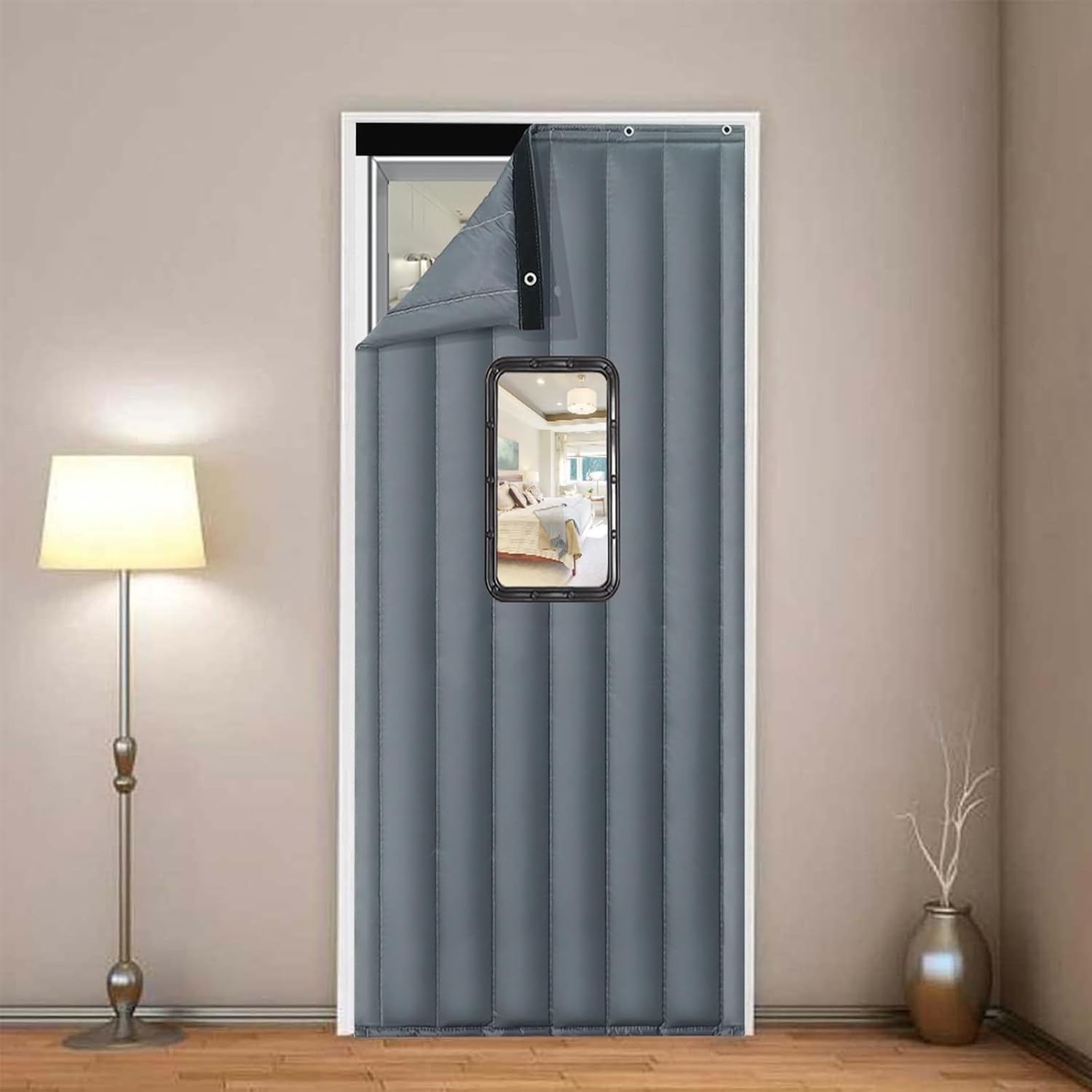 Rideau De Porte Isolant Thermique,Isolation Phonique Rideau De Porte ...