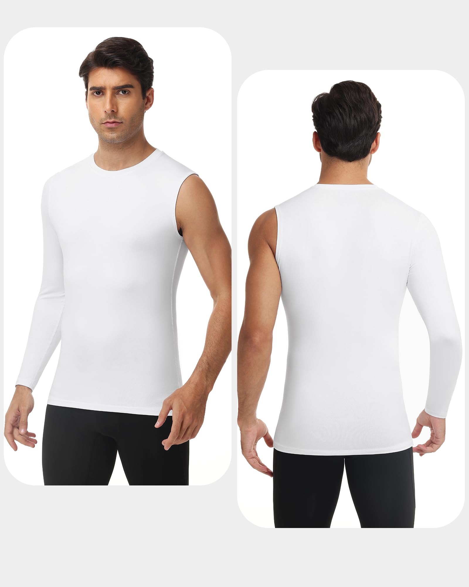 Snapklik.com : 2 Pack Basketball One Arm Compression Shirts For Men ...