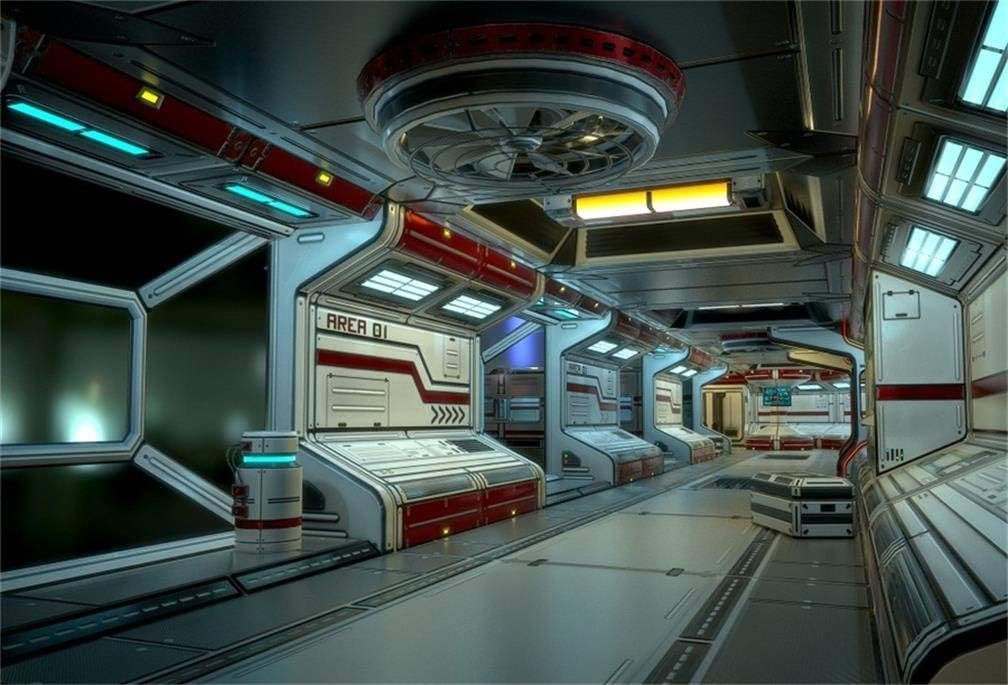 Amazon.com : AOFOTO 7x5ft Space Station Backdrop Science Fiction ...