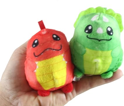 Amazon.com: Set of 2 Random Plush Dino Animal Sugar Ball - Thick Glue ...