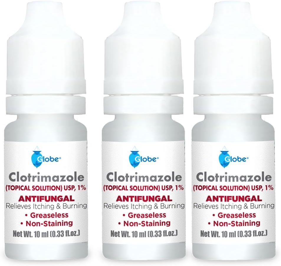 Amazon.com: CLOTRIMAZOLE 1% Antifungal Solution 30ml : Health & Household