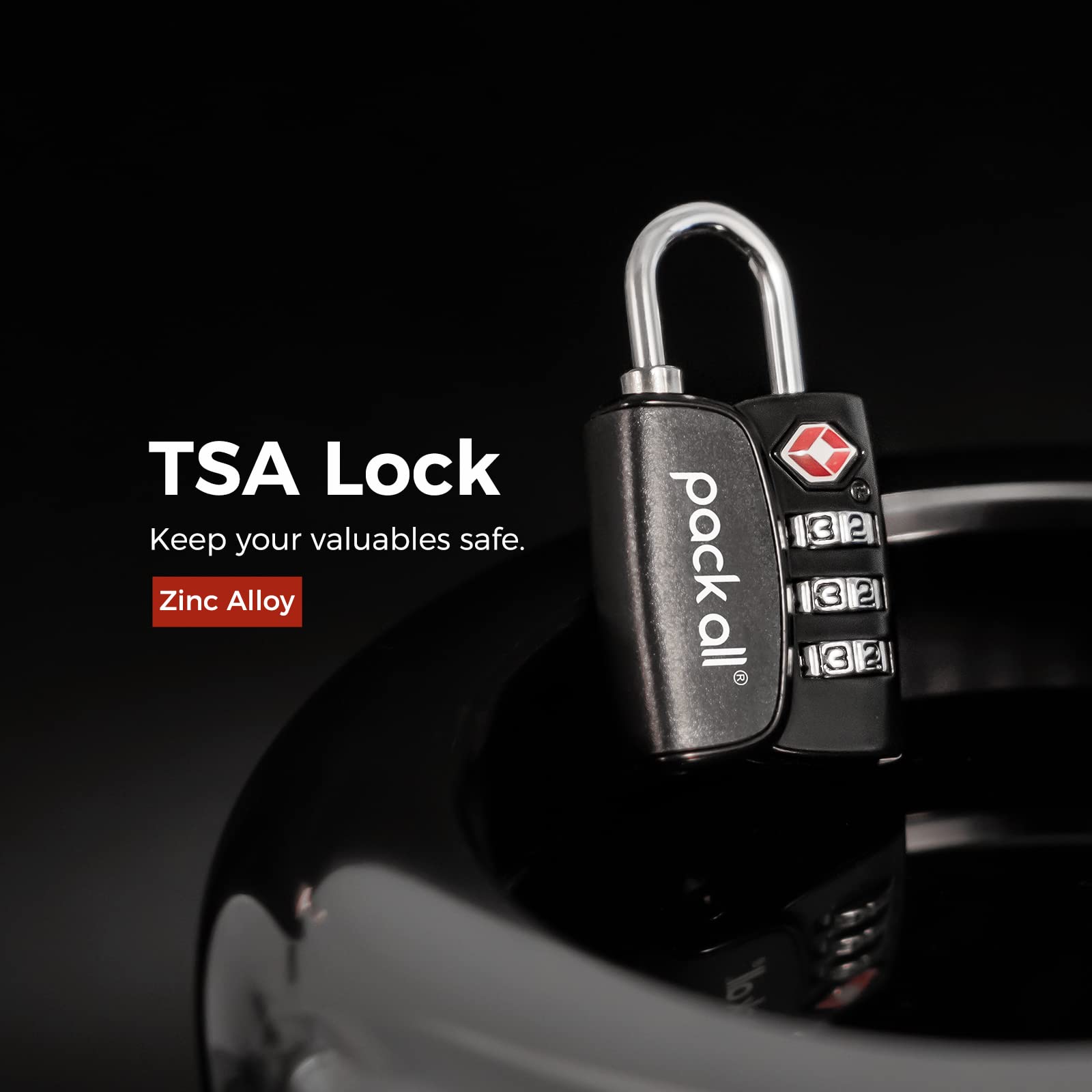 Snapklik.com : Pack All TSA Approved Luggage Lock, Inspection Indicator ...