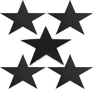 Amazon.com: PATIKIL 11" Star Cutouts, 12 Pack Black Paper Stars for ...