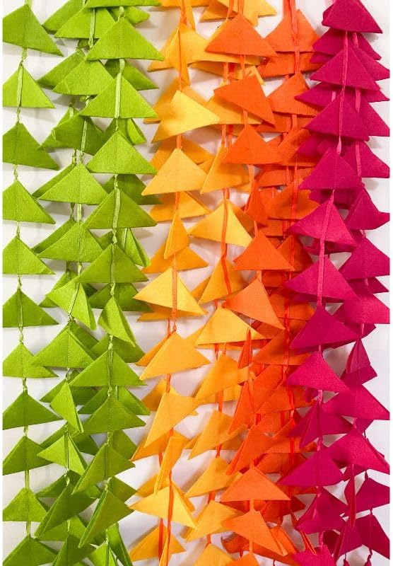 Triangle 5 Feet Length Hanging Decorative Garland Paper Sustainable ...