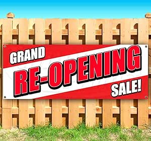 Amazon.com : Grand Re-Opening Offer Banner 13 oz | Non-Fabric | Heavy ...