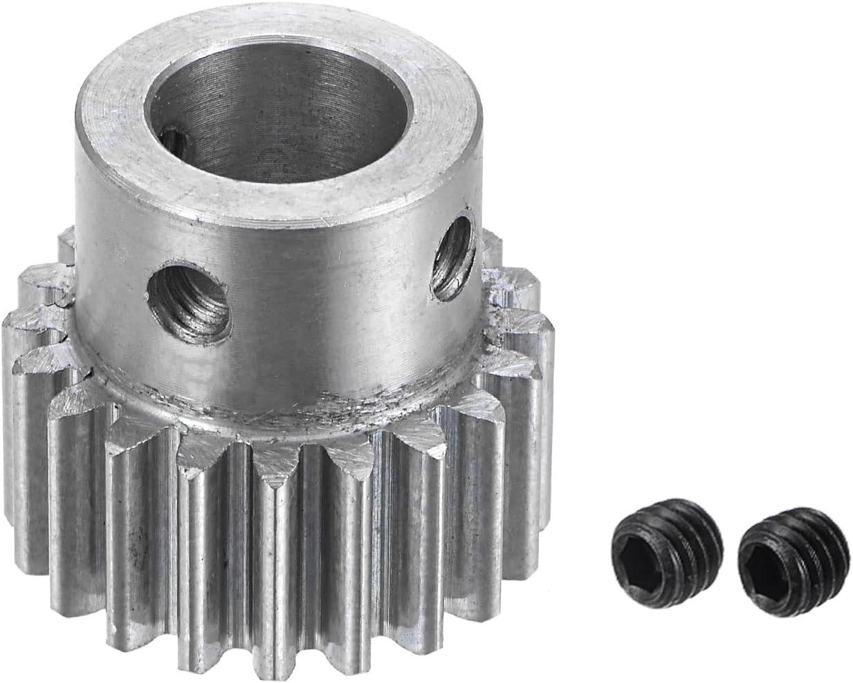 Amazon.com: uxcell 10mm Bore 20T Mod 1 Pinion Gear Stainless Steel Spur ...