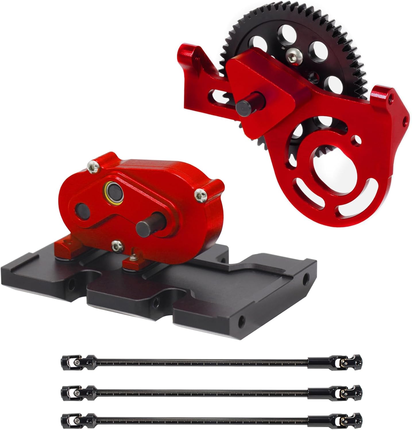Amazon.com: AMK 1/10 Scale Transmission Kit OD Transfer Case Gearbox ...