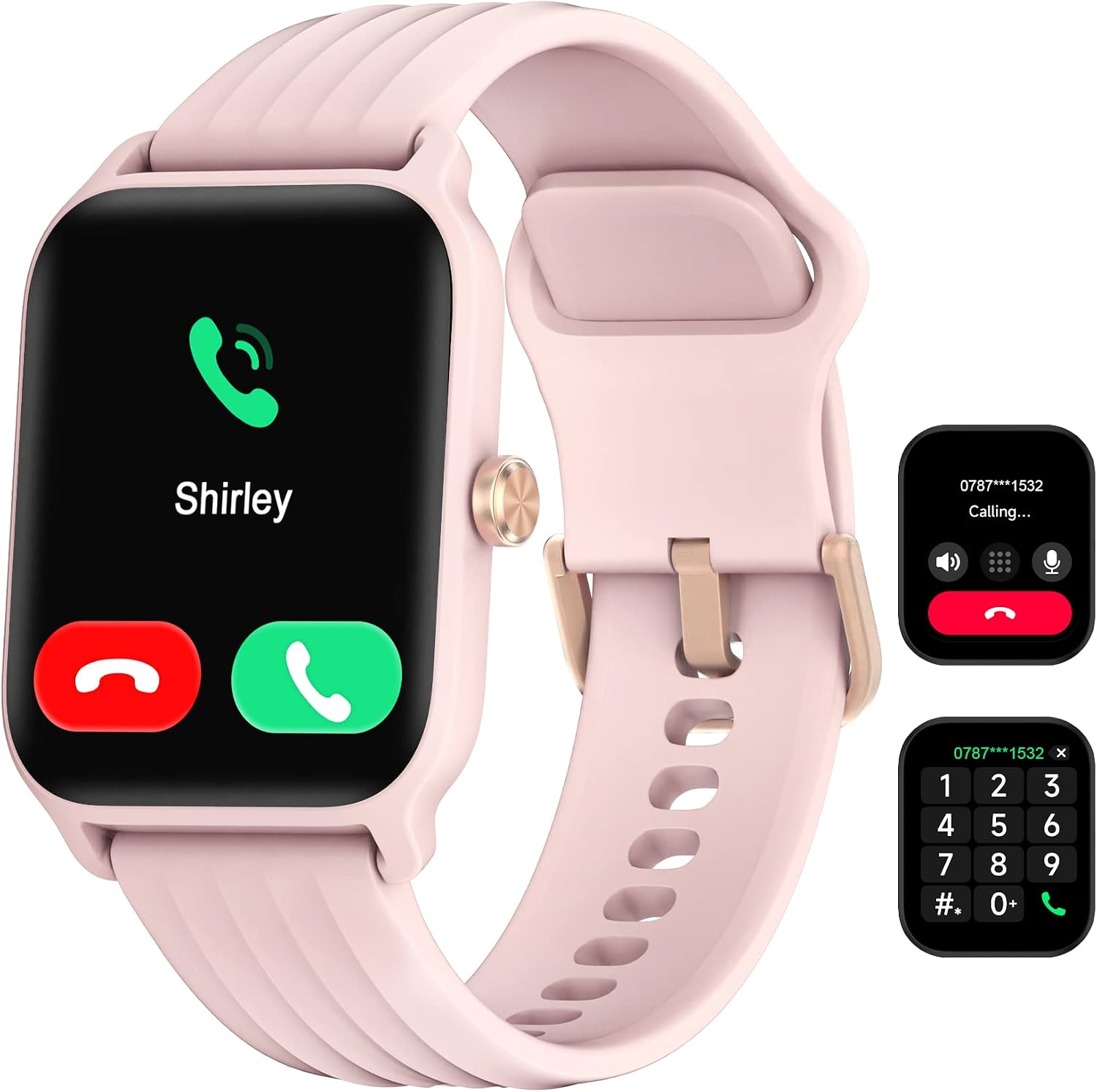 IOWODO W13 Smartwatch Herren Damen 1.85" Zoll Touch-Farbdisplay Smart ...