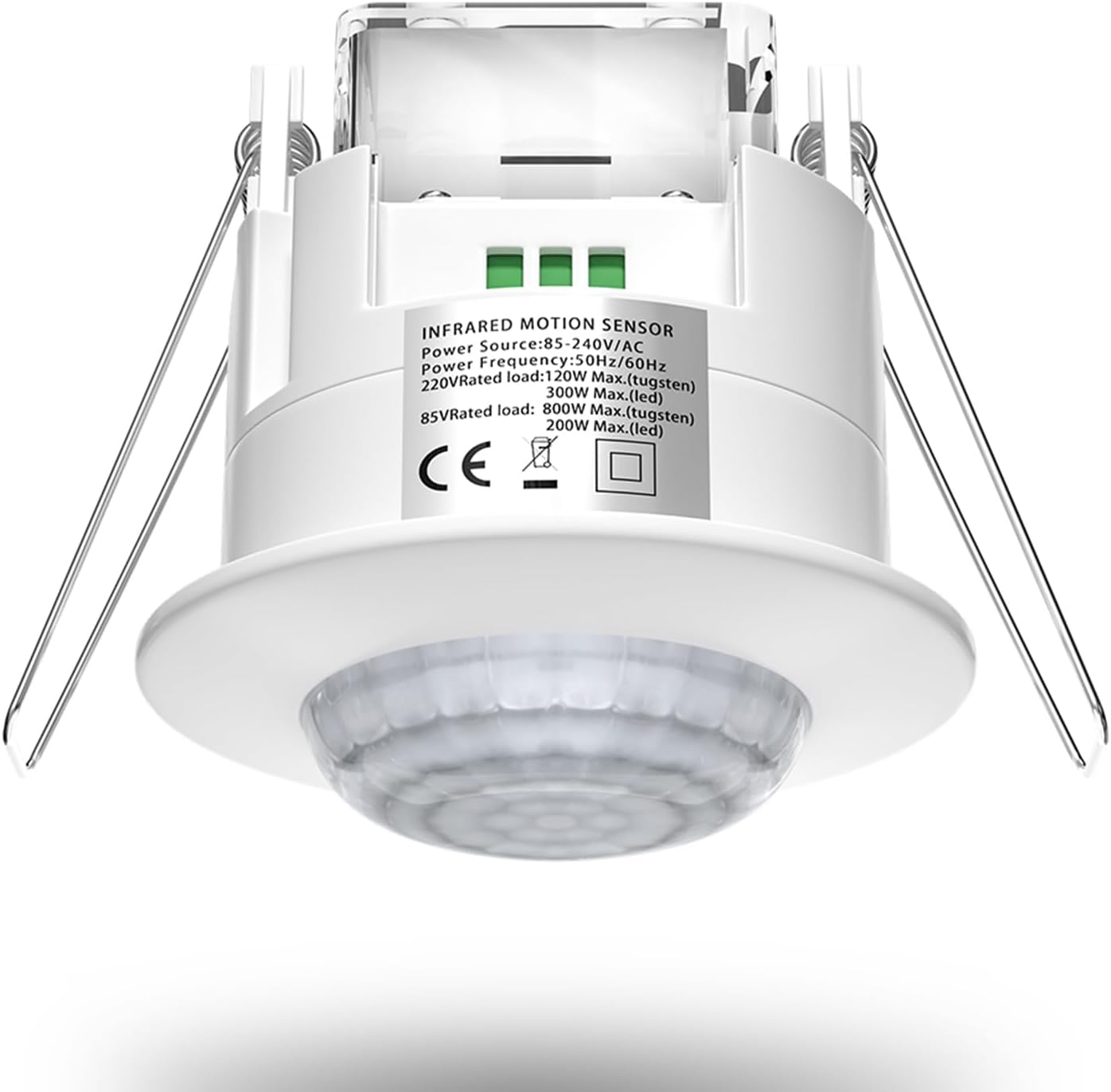 TobeBright Ceiling PIR Sensor Indoor 360 Degree Infrared Ceiling Motion ...