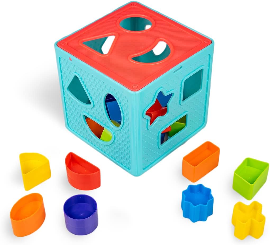 RATNA'S Shape Sorter Cube Senior with 18 Colourful Shapes | Learning ...