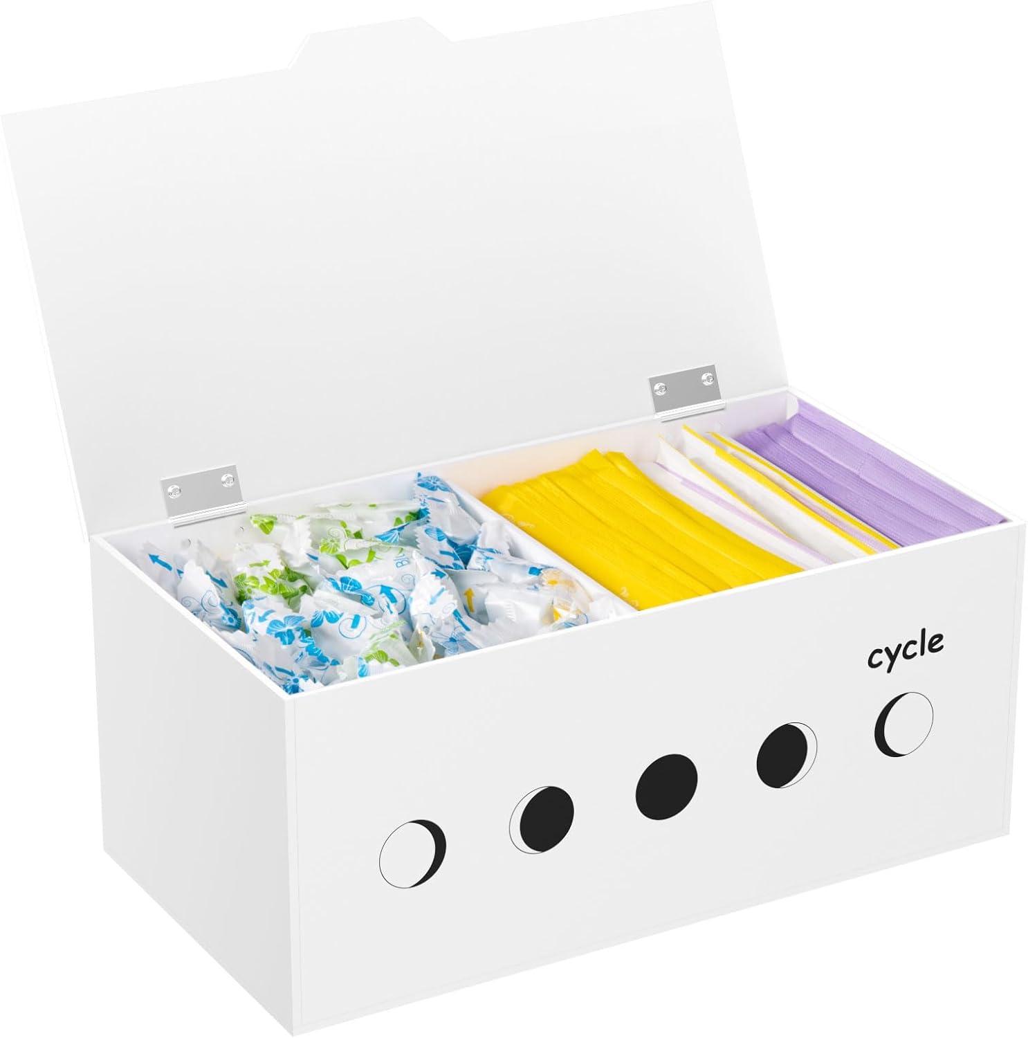 Amazon.com: FEMELI Tampon Holder for Bathroom, Acrylic Cycle Pad ...