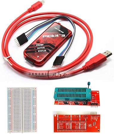 PIC Programming Kit PICKIT3 Compatible PIC Microcontroller Debugger Programmer : Amazon.in ...