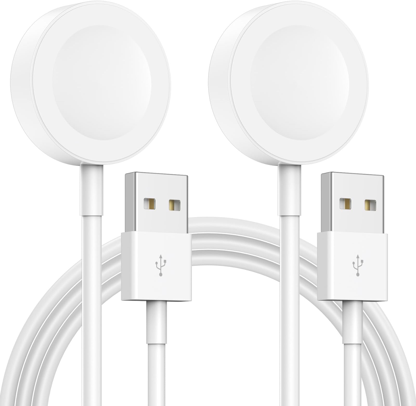 Amazon.com: 𝟐𝐏𝐚𝐜𝐤 𝐔𝐩𝐠𝐫𝐚𝐝𝐞𝐝 for Apple Watch Charger USB Magnetic ...