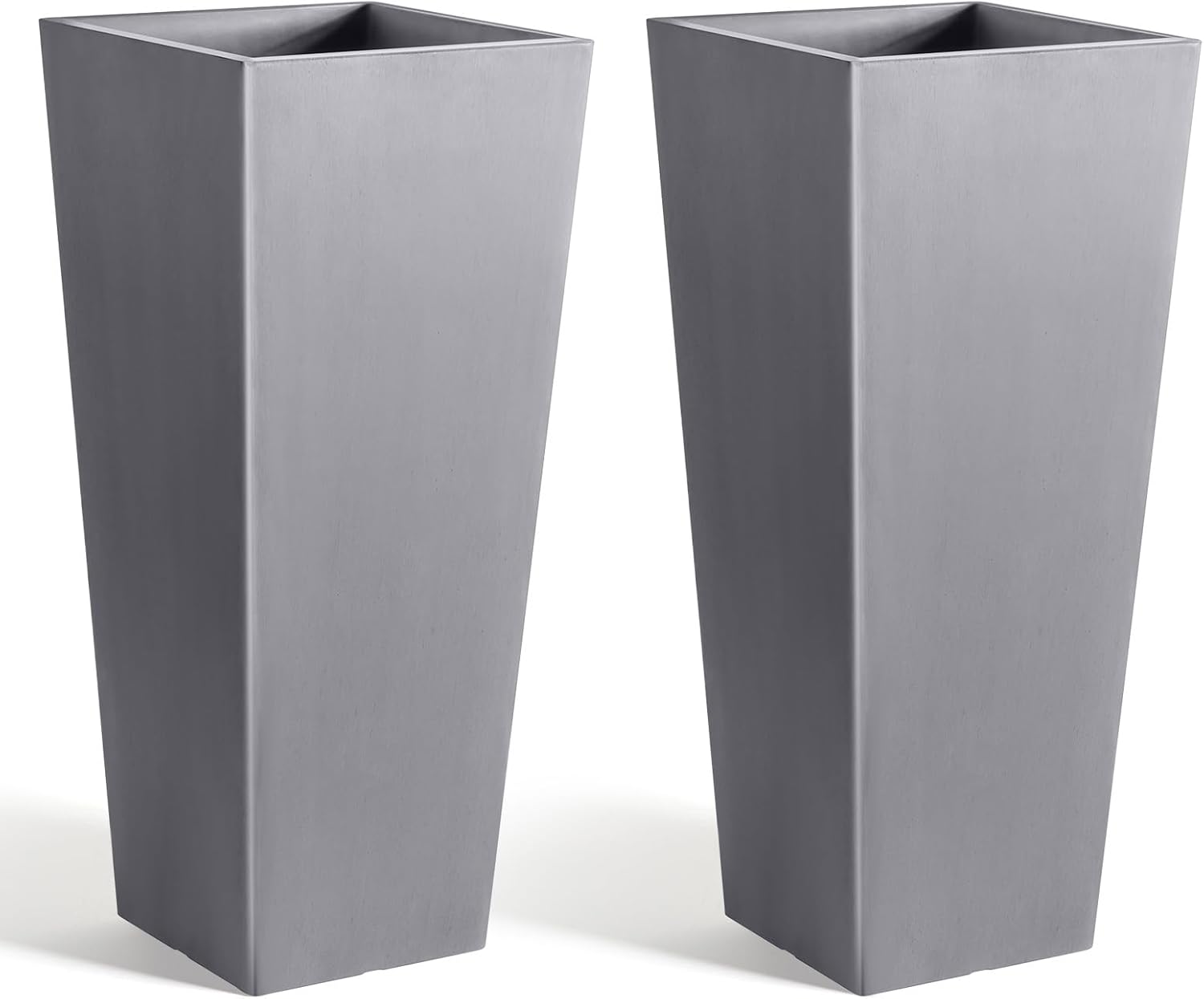 Amazon.com : GreatBuddy Tall Planters for Outdoor Indoor Plants, 24 ...
