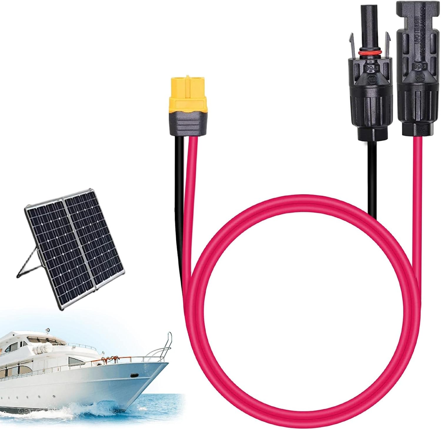 Amazon.co.jp: Solar Connectors to 5 Pcs 0 Adapters | Solar Charging ...