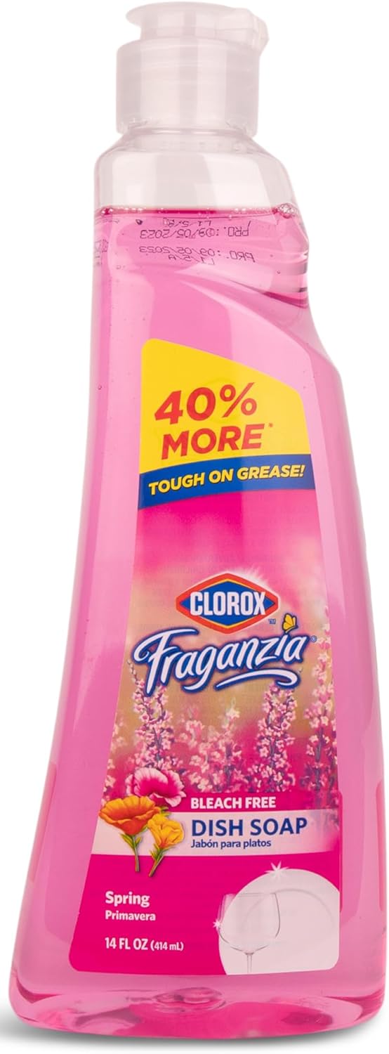 Amazon.com: Clorox Fraganzia Liquid Dish Soap, Smells Great and Cuts ...