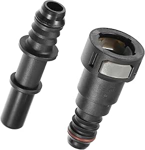 Amazon.com: Motoforti Car Fuel Line Hose Quick Release Connector Kit Straight 1/2" 12.61mm SAE ...