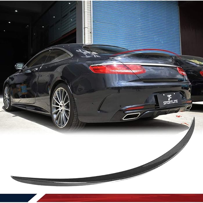 Buy JC SPORTLINE Carbon Fiber Trunk Spoiler for Mercedes Benz S-Class 2 ...