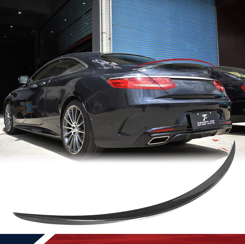 Buy JC SPORTLINE Carbon Fiber Trunk Spoiler for Mercedes Benz S-Class 2 ...