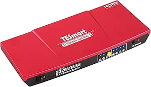 2x4 HDMI Switch, TESmart 2 in 4 Out HDMI Switcher Splitter with Remote ...