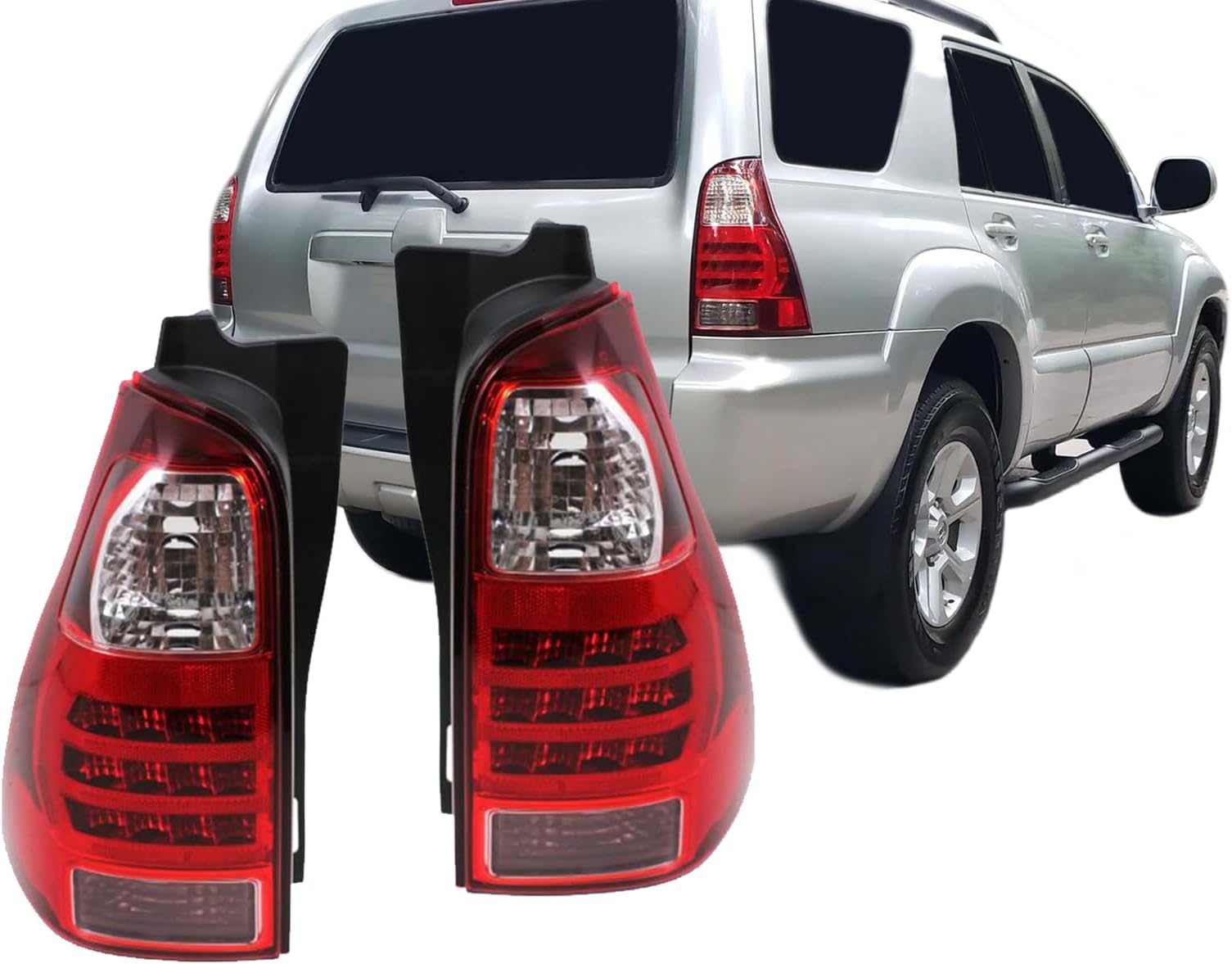 Amazon.com: labwork Tail Light Replacement for Toyota 4Runner 2006-2009 ...