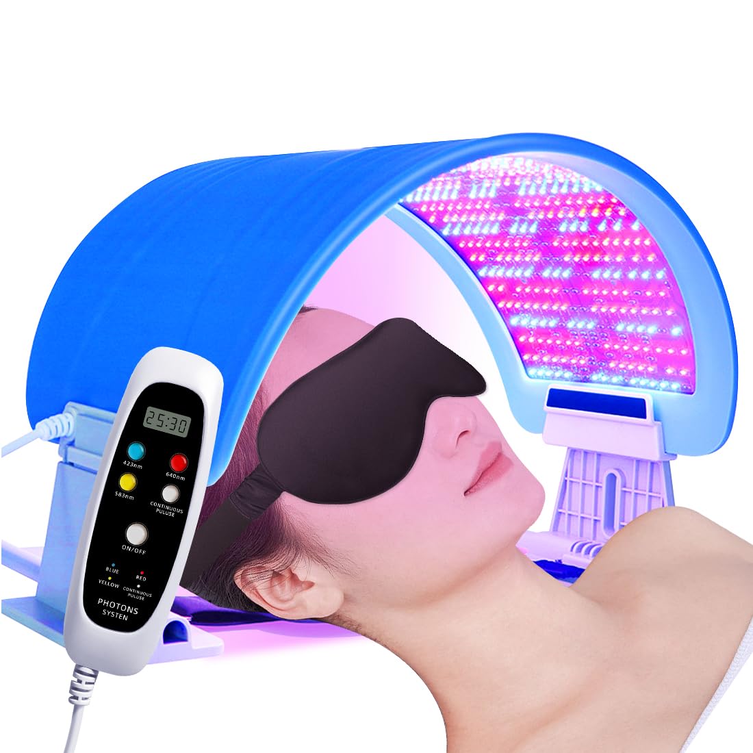 Amazon.com : Red Light Therapy Led Face Mask Device for Women Foldable ...