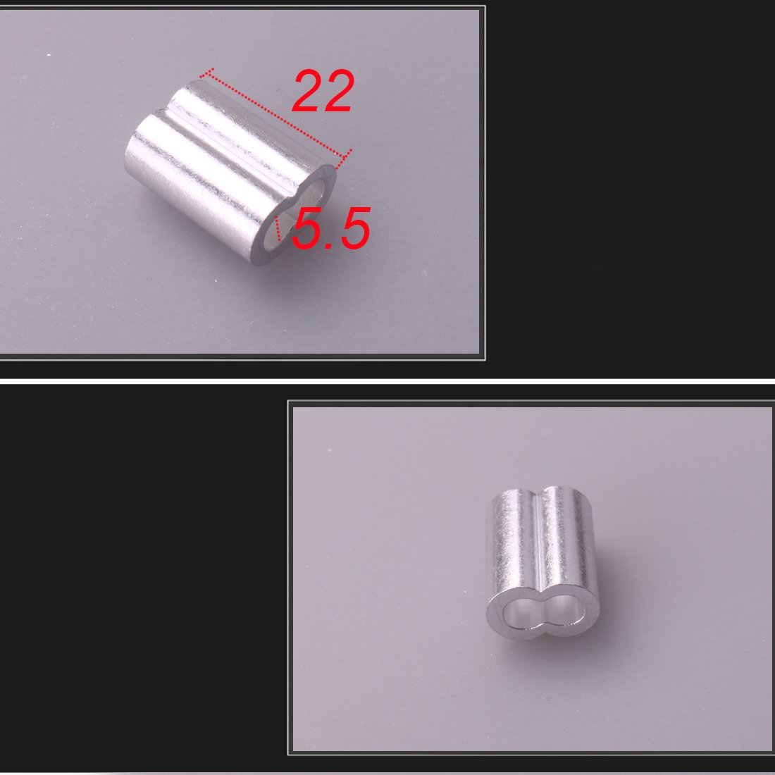 Industrial Wire & Cable 25 Ports Crimp Connectors 3/16" Aluminum Swage ...