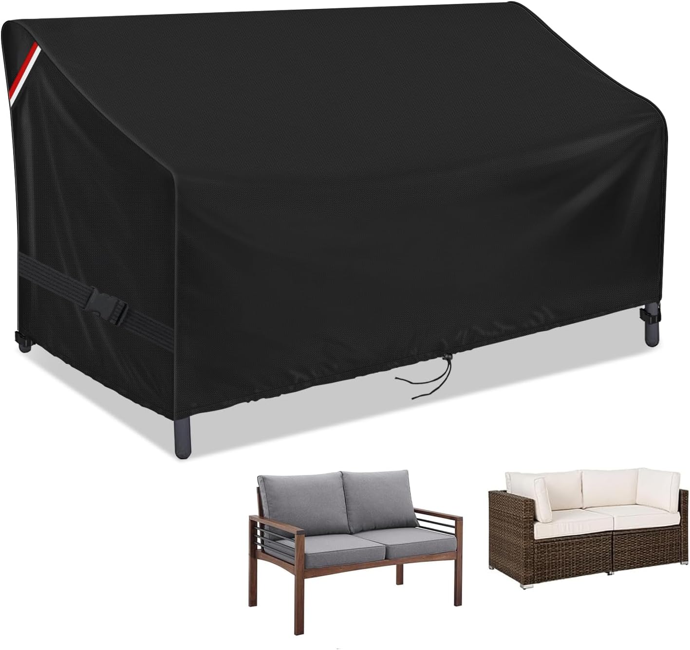 Amazon.com: Loenel Outdoor Sofa Cover, Waterproof 2 and 3 Seater ...