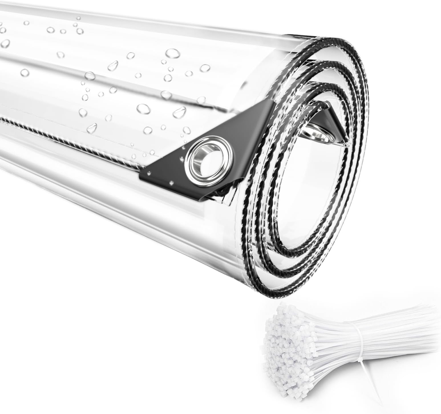 LKW PVC Plane transparent 650g/m² 0,5mm, Fensterfolie, Fensterplane ...
