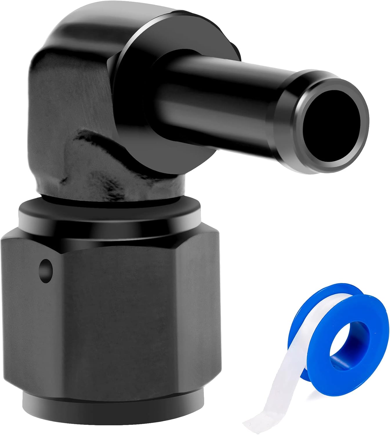 Amazon.com: Breezliy 6AN Female to 3/8 Barb Fitting Adapter 90 Degree ...